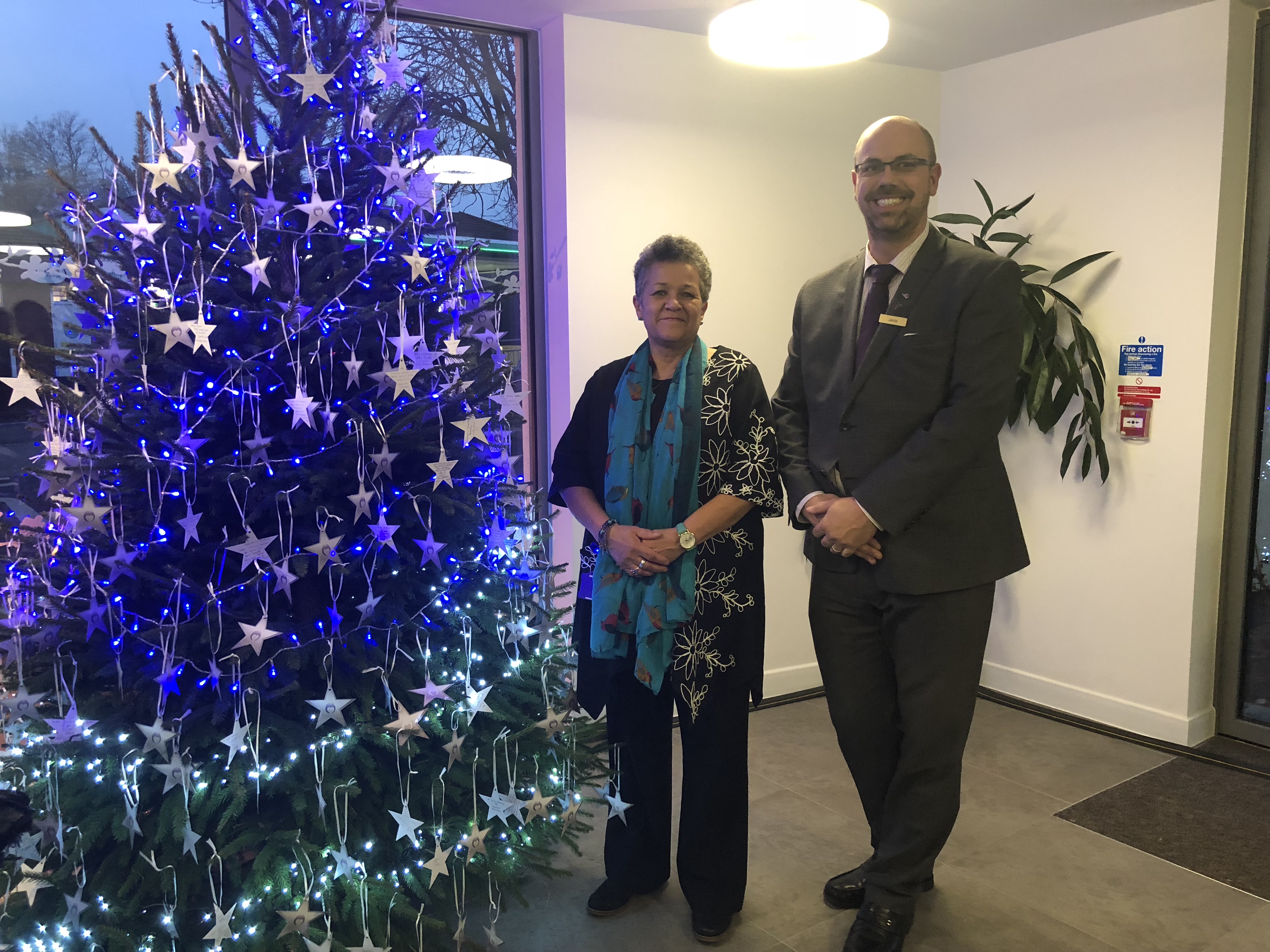 Celebration to switch on the lights of the Hospice Memory Tree - Woking ...