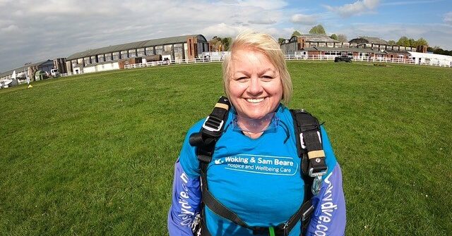 A Skydive To Remember A Son - Woking & Sam Beare Hospices